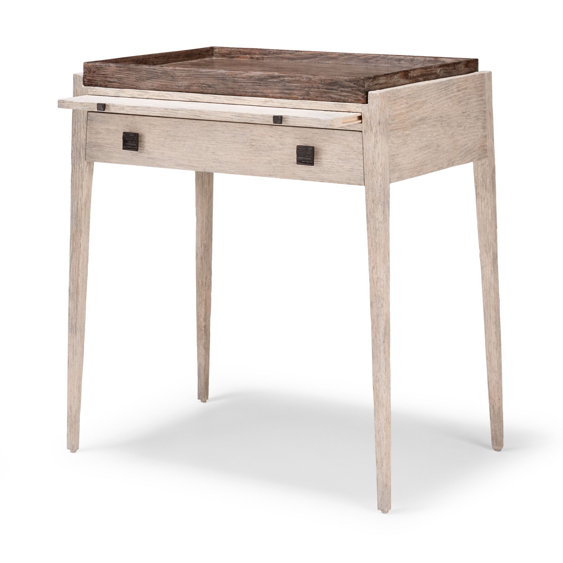 Bonnaire Nightstand Tray Top one drawer | Gregorius Pineo