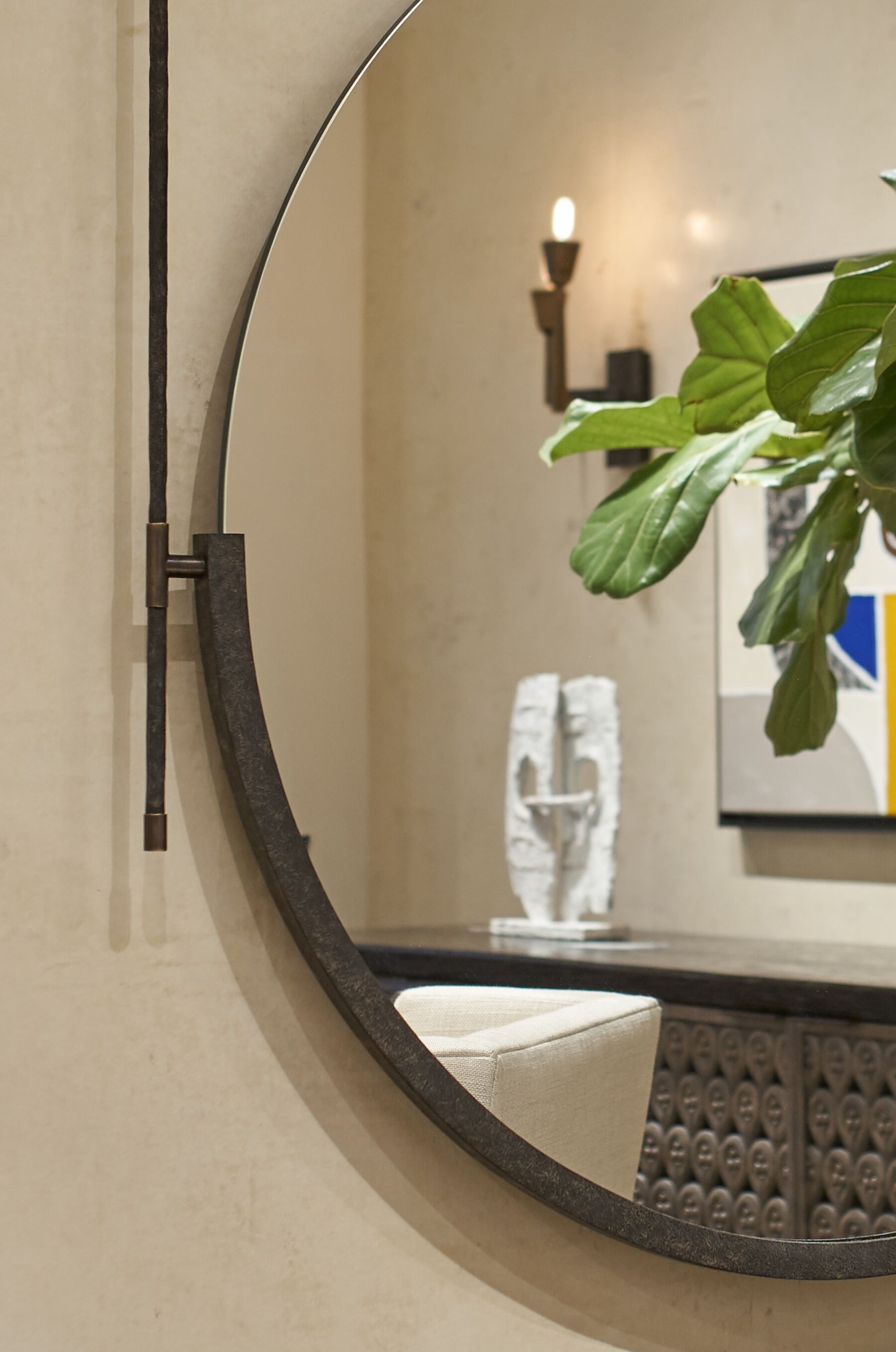 Avedon Mirror round, small | Gregorius Pineo